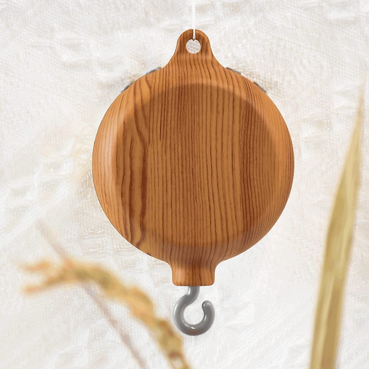 HLEEDUO crib mobile motor,music box spinner with adjustable volume，baby mobile with 3 moeds(rotating&music,rotating only,music only),music box Play 12 lullabies，Portable Sound Machine，Battery Operated