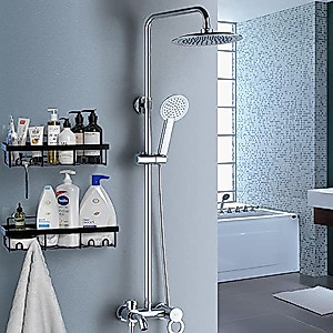 Moforoco 2 Pack Shower Caddy Shelf Organizer Rack Adhesive Replacement, Strong Strips for Bathroom Shower Shelves.