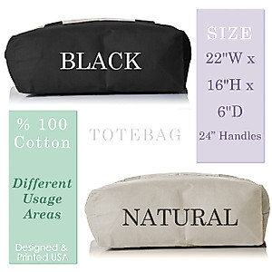 Personalized Canvas Bags w/Name 2 Bag Colors 17 Vinyl Colors Custom Shoulder Tote Bag Gifts Woman Customized Zippered Shopping Bag Girls Reusable Grocery Bags Woman Birthday Gift C1 Black and Beige