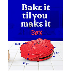 Betty Crocker Countertop Pizza Maker, 1440-Watt Pizza Maker Machine for Home, BC-2958CR