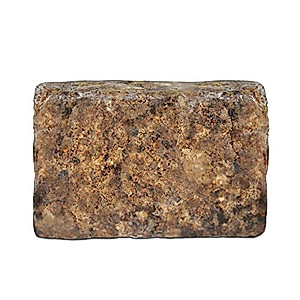 Premium African Black Soap - Pure 1 pound Bulk. Raw Organic Soap for Acne, Dry Skin, Rashes, Burns, Scar Removal, Face & Body Wash, From Ghana West Africa - Authentic African Moisturizer