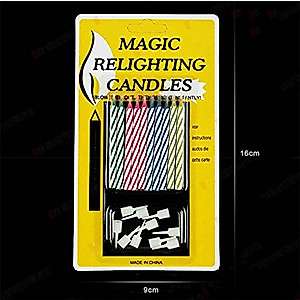 20pcs Funny Magic Trick Relighting Candle Birthday Cake Decors Party Joke Xmas Gift