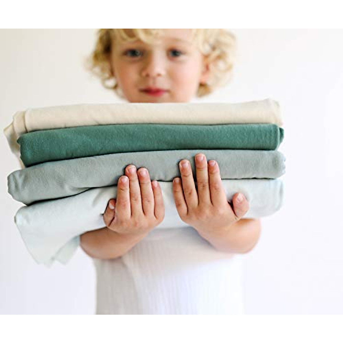 snuggle me Swaddle | Organic Cotton Swaddle Blanket, Soft Stretch, 47 x 47 inches (Moss)