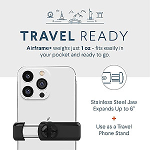 Kenu Airframe+, Air Vent Car Phone Holder Mount, Cell Phone Stand for Car, Expandable Grip & 360 Degree Pivot, Compatible with Latest iPhones, Samsungs, & Androids