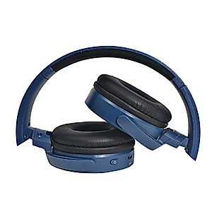 Magnavox MBH542-BL Bluetooth Wireless Foldable Stereo Headphones in Blue