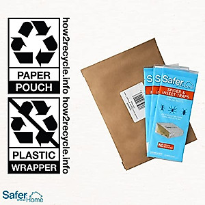 Safer Brand Safer Home SH400SR Indoor Spider, Ant, Cockroach, Centipede, and Crawling Insect 12 Traps, Blue