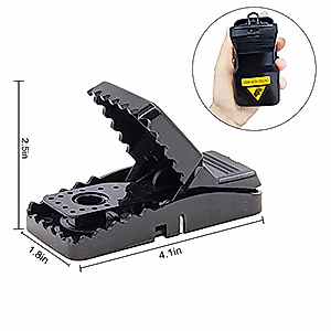 Mouse Traps Indoor, Mice Traps for House Indoor, Reusable Quick Effective Mouse Traps Indoor Small Mouse Traps Mice Snap Trap - 4 Packs,FONBAY