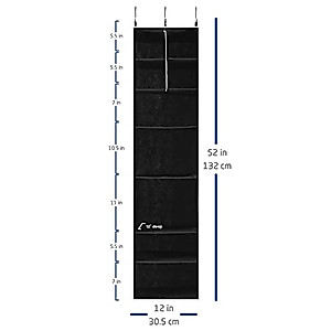 9 Shelf Hanging Closet Organizer with 5 Drawer Organizers, Baby Nursery Closet, Diaper Caddy Organizer, Slotted Storage Baskets, Hanging Drawers, Dorm Room Closet with Foldable Cube Storage Bins