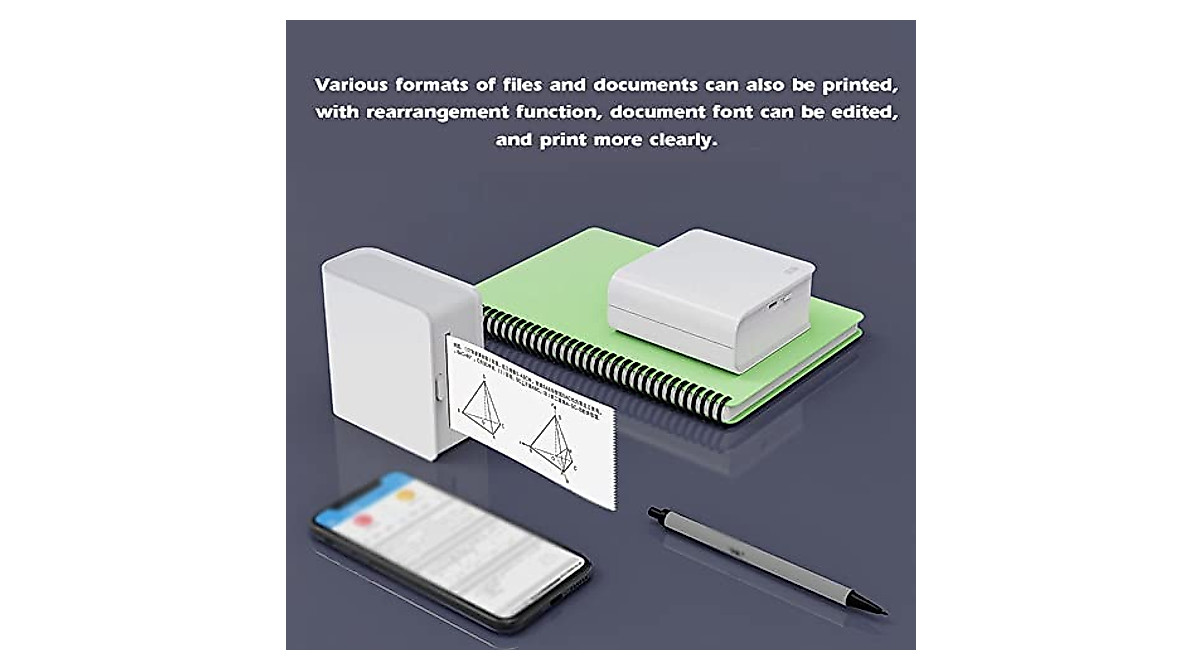 Portable 200DPI Bluetooth Label Printer for Students & Professionals