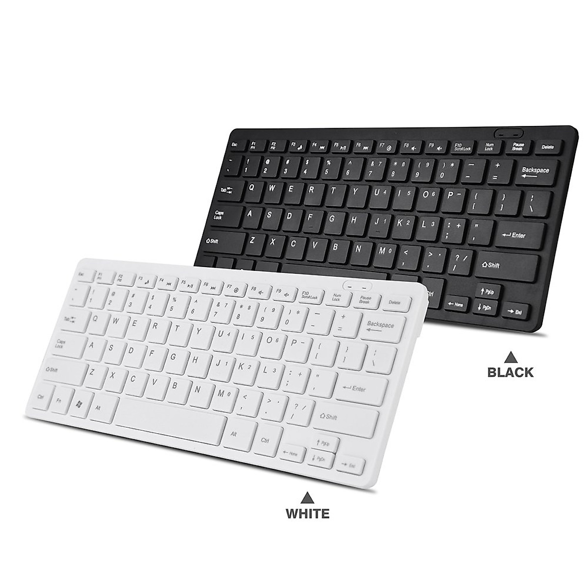 Wired Gaming Keyboard, Universal Mini USB Wired Silent Ultra-Thin 78 Keys Keyboard for Desktop Computer Laptop PC(Black)
