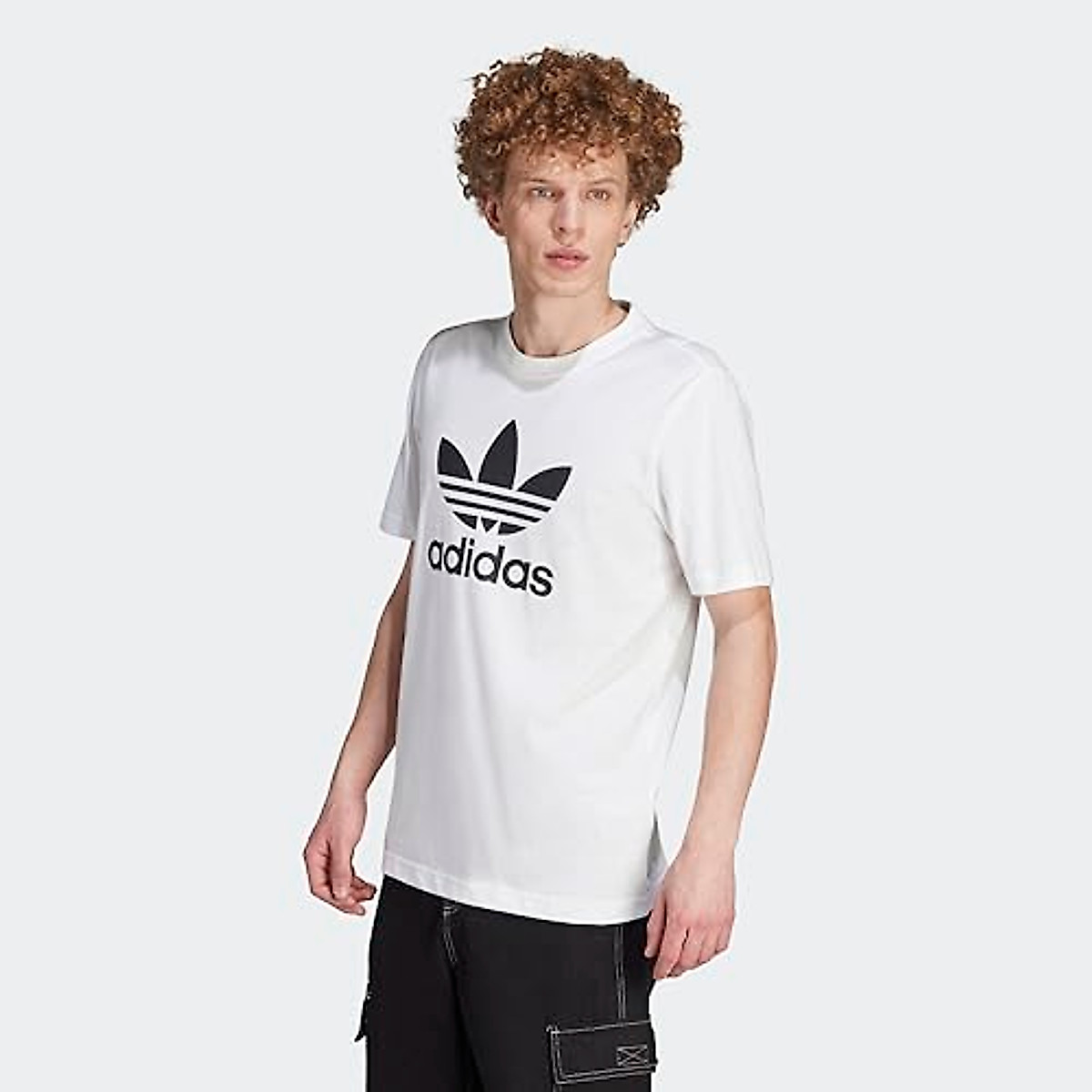 adidas Originals baby boys Trefoil Tee Shirt, White/Black, 18 Months US