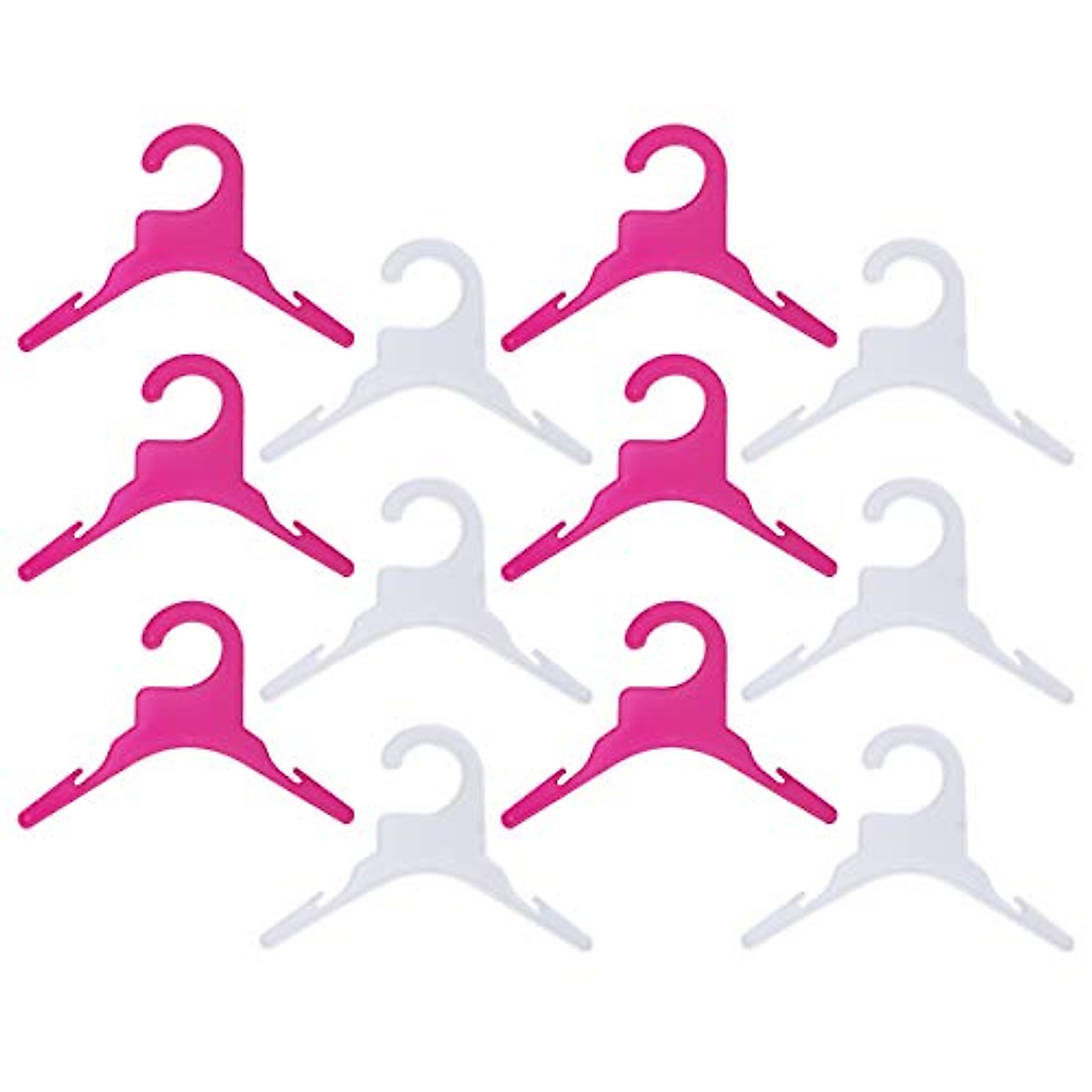 ULTECHNOVO 12pcs Dog Clothing Size Mini Rosy Cat Plastic Rosy, Skid Clothes, Hangers, Pet Supplies Anti-Skid Babies Apparel Puppy Kitten Rack Hanger Practical Hangers Accessories Small Kids