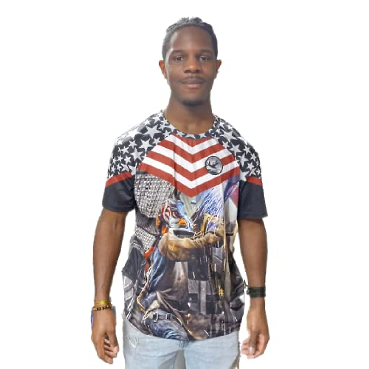 Lee Swaby Welder Shirt 3D, American Stars and Stripes