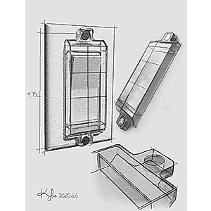 Magnetic Light Switch Guards, ILIVABLE Light Switch and Outlet Cover for Flat Modern Switches, Not Child Proof (Clear, 2 Pack)