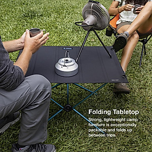 Helinox Table One Hard Top Lightweight, Collapsible, Portable, Outdoor Camping Table, Large - 29.5 x 22.5 Inches, Black