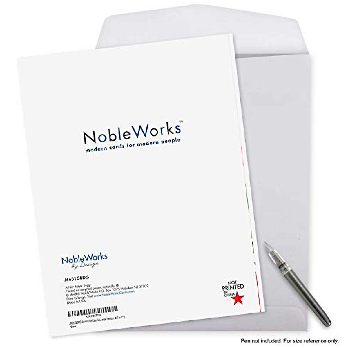 The Best Card Company - 1 Large Birthday Card with Envelope (8.5 x 11 Inch) - Fun Celebration Card for Birthdays - Optimisms J6631GBDG