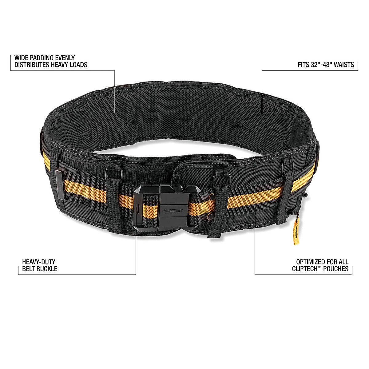 Tough Built - TB-CT-41 Padded Belt for Professionals Durable Buckle