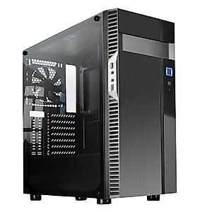 SilverStone Technology Precision Series Micro-ATX & ATX Tempered Glass Computer Case PS14B-Eg