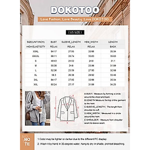 Dokotoo Blue Medium Soft Fleece Hooded Cardigan Coat for Women