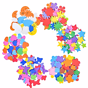 Foam Letter Stickers 3D Gillter Foam Journal Stickers Decorative Stickers Ribbon Stickers Aesthetic Stickers for Office Home Decorative Stickers (3D Flower B)