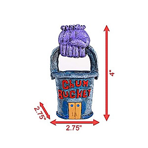 Penn-Plax Spongebob Squarepants Officially Licensed Aquarium Ornament – The Chum Bucket – Medium