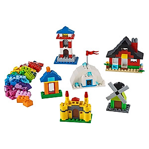 LEGO Classic Bricks and Houses 11008 Kids’ Building Toy Starter Set with Fun Builds to Stimulate Young Minds (270 Pieces)