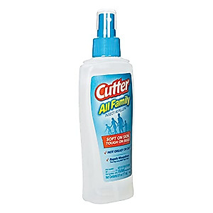 Cutter All Family Insect Repellent, Mosquito Repellent, Repels Ticks, Gnats, Fleas and More, 7% DEET (Pump Spray) 6 Ounce