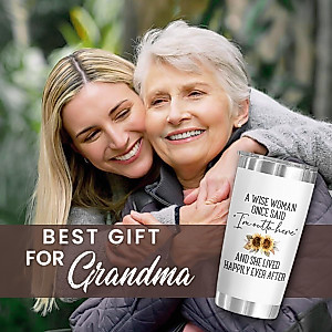 Veryhomy Retired 2024 Tumbler - Retirement Gifts For Women 2024 - A Wise Woman Once Said Stainless Steel Mug 20 Oz - Retirement Cup - Thank You Gifts for Coworkers, Nurse, Boss, Mom, Sister, Teacher