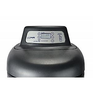 EcoPure EP31 31,000 Grain Water Softener | NSF Certified | Salt & Water Saving Autosense Technology for Whole House Soft Water Regeneration, Dark Gray
