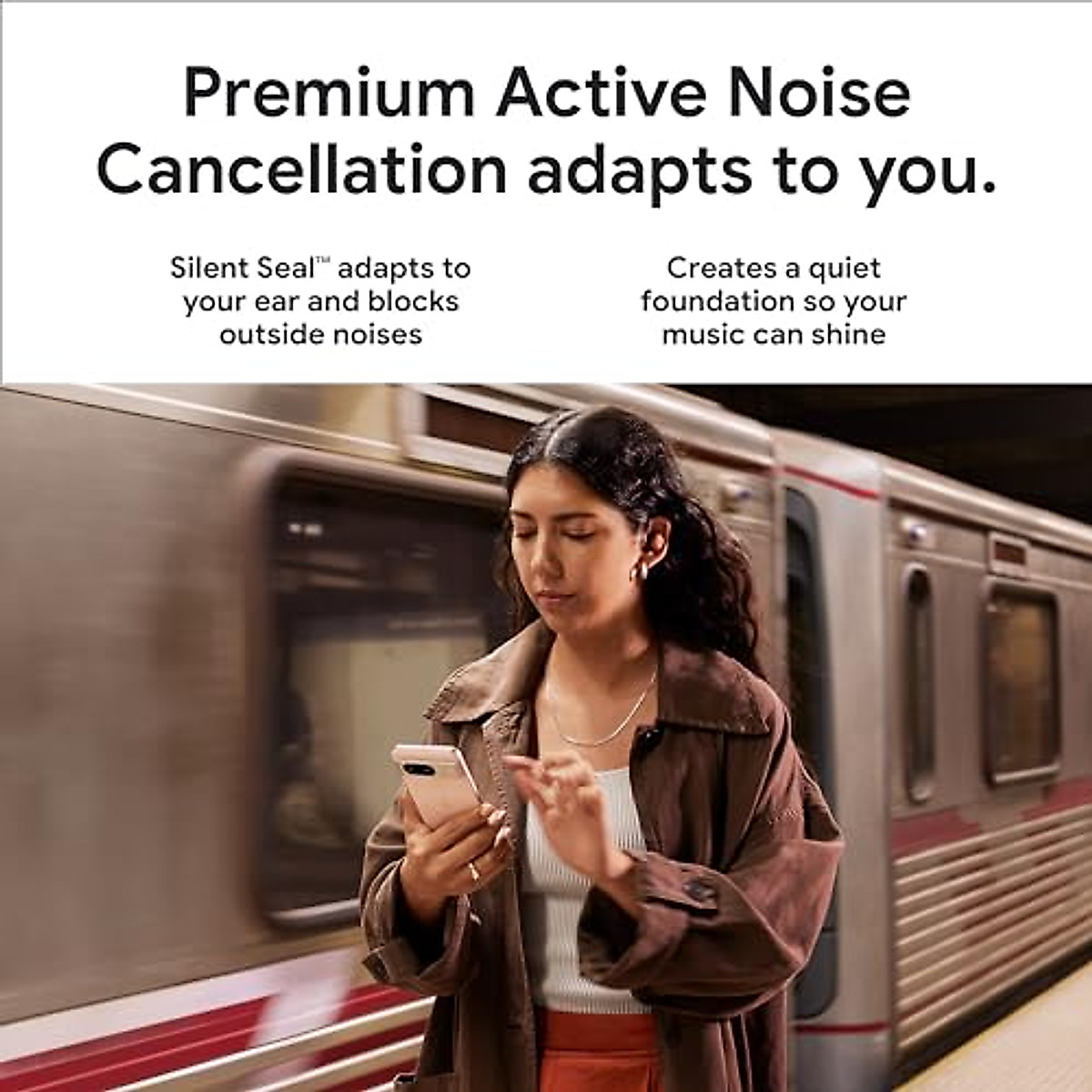 Google Pixel Buds Pro - Noise Canceling Earbuds - Up to 31 Hour Battery Life with Charging Case[2] - Bluetooth Headphones - Compatible with Android - Porcelain