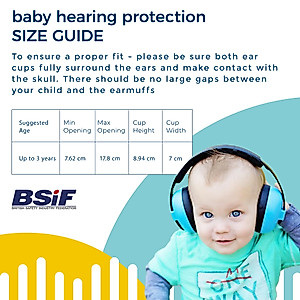 Banz Bubzee Baby Ear Defenders 0-36 Months, Noise Cancelling Headphones for Kids