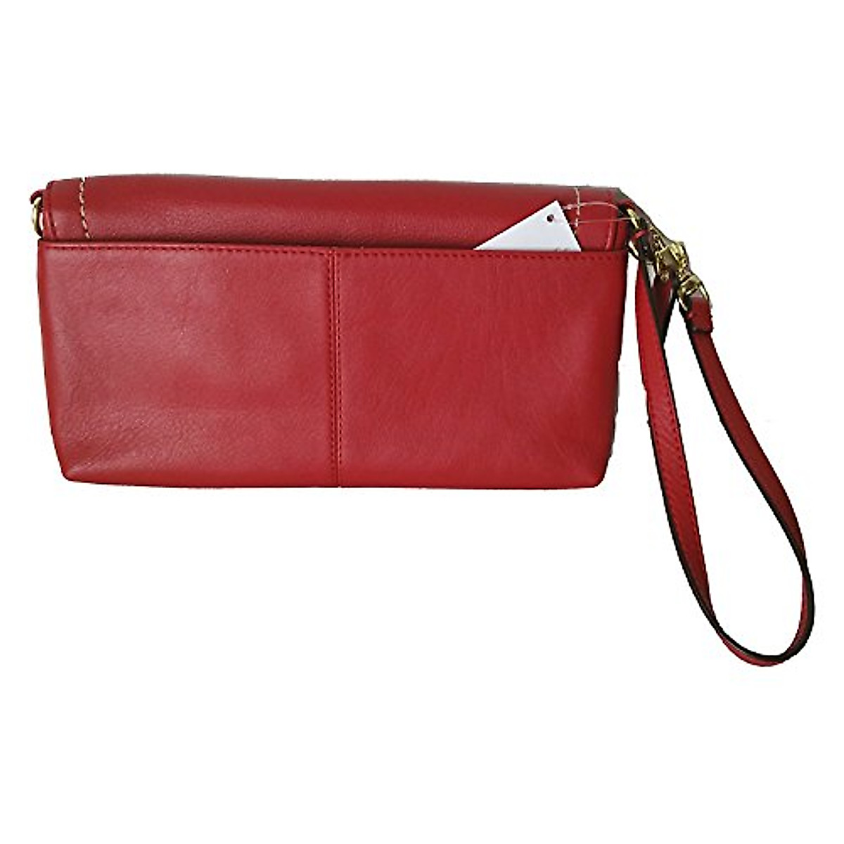 Coach Campbell Soft Leather Large Clutch Wristlet Wallet Red 50183