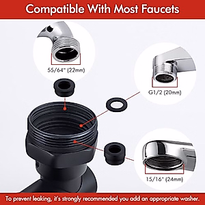 BAGNOLUX 1080° Swivel Faucet Extender for Bathroom Sink, 2 Modes Rotating Faucet Extension Spout, Universal Splash Tap Faucet Aerator Attachment Adapter for kitchen Sink, Robotic Arm Water Nozzle