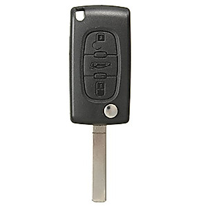 KATUR 433MHz 3 Buttons Auto Car Remote Key Shell Case Cover Replacement with Battery ID46 Chip for Peugeot Citroen Berlingo