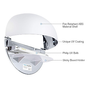 Faicuk FA-FLT07 Wall Sconce Fly Light+Replacement Glue Board Pack of 10 (2 Packages are Delivered Separately).