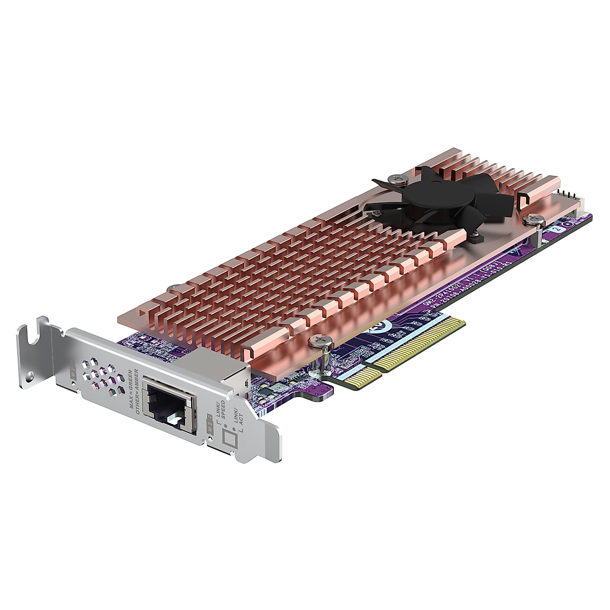 QNAP QM2-2P410G1T 2 x PCIe Gen4 NVMe SSD & 10GbE (10G/5G/2.5G/1G/100M) Port Expansion Card to Enhance Performance