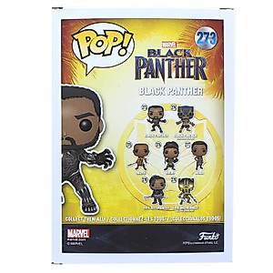 Funko Pop! Marvel: Black Panther - Masked Black Panther Limited Edition Chase Variant Vinyl Figure (Bundled with Pop Box Protector CASE)