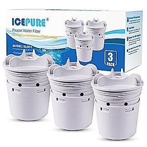 ICEPURE FM-15RA Faucet Water Filter, Raplacement for Culligan FM-15A, FM-15RA Filtration System, White Finish 320 gallons (Pack of 3)