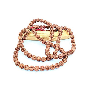 Rudraksha Mala Beads Necklace With 108 Prayer Beads for Japa, Meditation, And To Increase Calmness