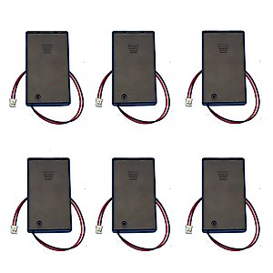 ShangHJ 3 Cell AAA Battery Holder Case Cover Storage Box with ON/Off Switch PH2.0 JST Connector Male 15cm Cable 3.3-4.5V (Pack of 6 Pieces)