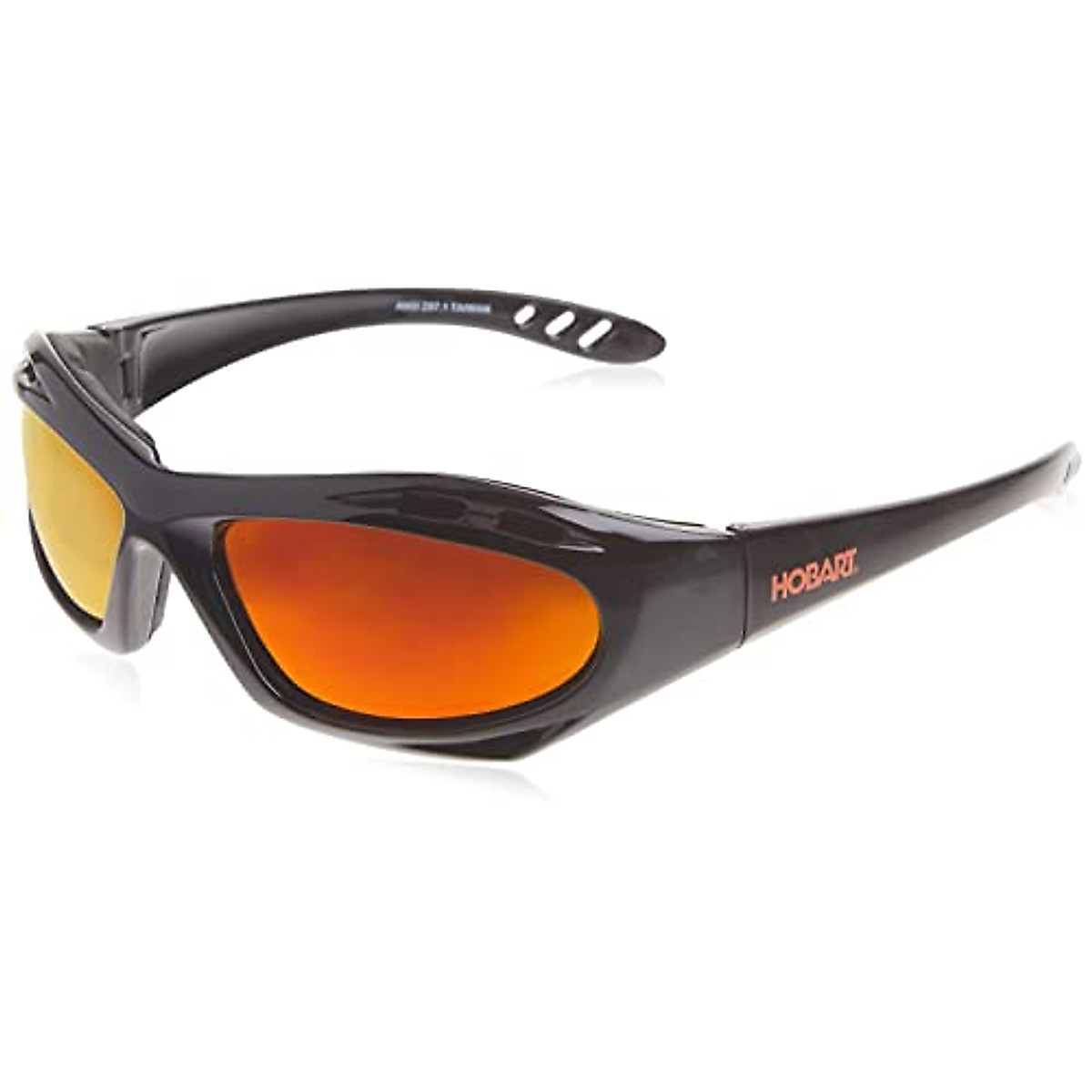 Hobart 770726 Shade 5, Mirrored Lens Safety Glasses, Black