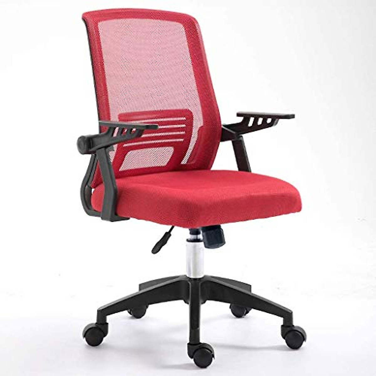 BZLSFHZ Computer Chair Sturdy Adult Personalized Rotating Armrest Removable Hall Chair Internet Cafe Chair (Color : White-Dinosaur Doodle4)