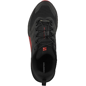 Salomon Men's Sense Ride 5, Black Fiery Red Black, 9