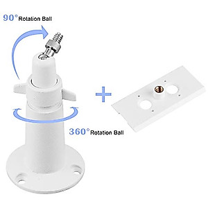 Metal Mount for Ring Spotlight Cam Battery, Adjustable Indoor/Outdoor Sturdy Mount by ALERTCAM (1 Pack)