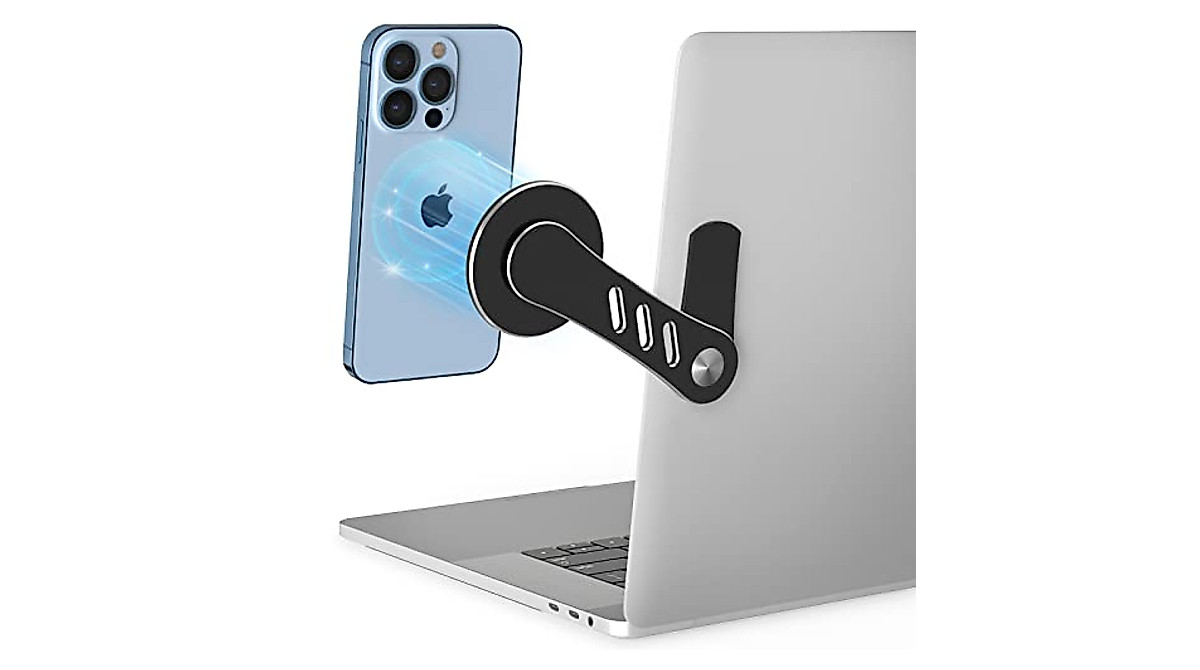 Slim Magnetic Phone Holder - Laptop/Monitor Mount | MagSafe & All Phones