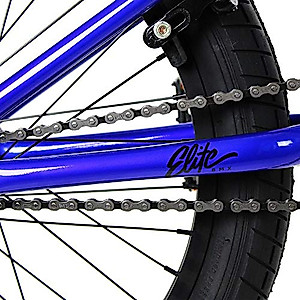 Elite BMX Bicycle 20” & 16" Freestyle Bike - Stealth and Peewee Model (Stealth Blue, 20")