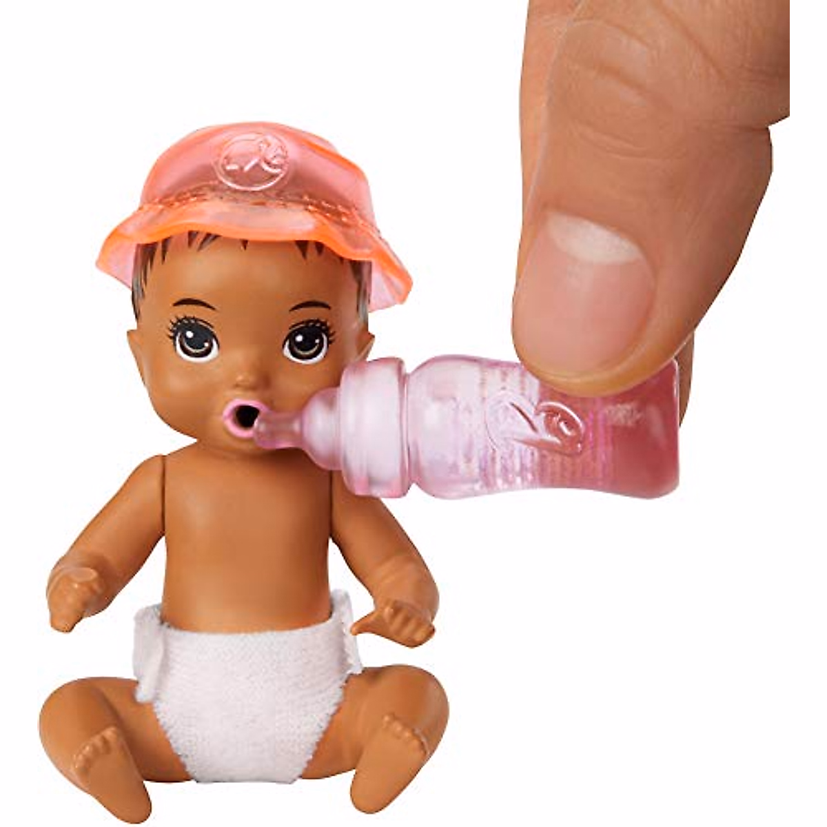 Barbie Skipper Babysitters Inc. Feeding and Changing Playset with Color-Change Baby Doll, Diaper Bag and Accessories