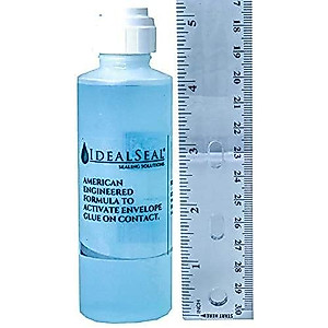 IDEALSEAL Replacement Postage Ink for SL-870-1 Red Ink Cartridge SendPro Mailstation (CSD1) (2 Pack) +(100 Compatible PB 612-9 Labels) + (Compatible PB #601-7 4 oz.Dabber Bottle of Sealing Solution)