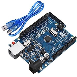 MMOBIEL ATmega328P New Version UNO R3 Board with A16U2 Compatible with Arduino IDE Projects RoHS Compliant - Includes USB Cable