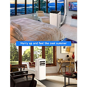 Toutgood 5.9 Inch Portable Air Conditioner Hose, Counterclockwise AC Exhaust Hose Length to 80 Inch Universal Flexible Thread Air Conditioner Parts Compatible with Haier, LG, Delonghi